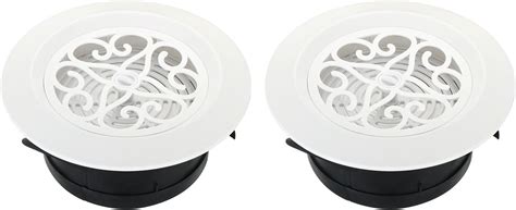 Patikil 5 Inch Round Air Vent 2 Pack Adjustable Ceiling Diffuser Grill