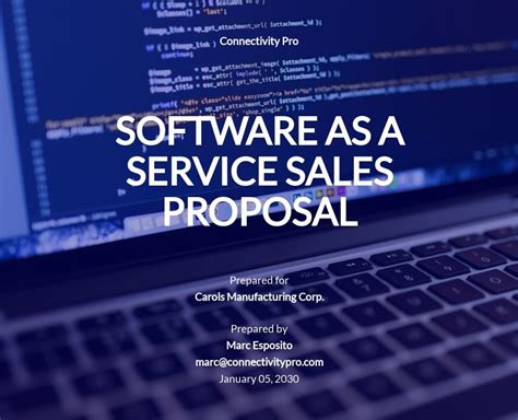 Saas Proposal Template