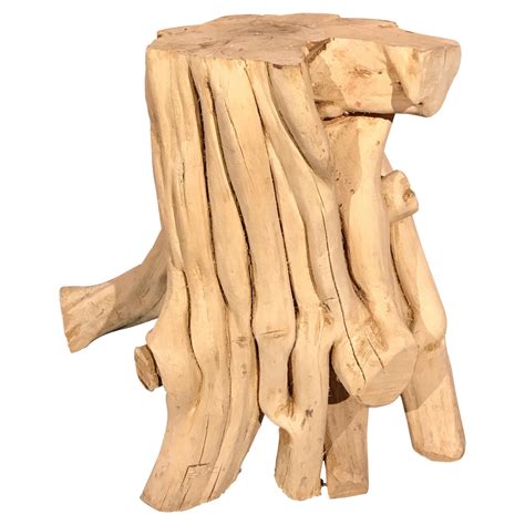 Gold Painted Tree Root Side Table For Sale At 1stdibs