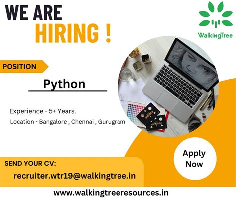 Walkingtree Resources Pvt Ltd On Linkedin Python Bangalore Chennai Gurugram