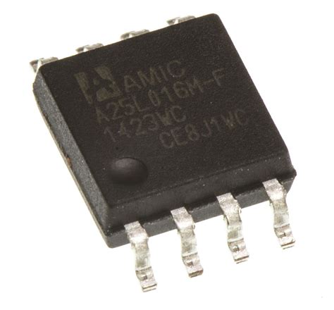 amic technology 16mbit spi flash memory 8 pin sop a25l016m f rs