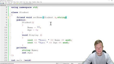 15 C Programming Friend Function C Class Youtube