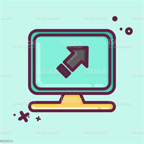 아이콘 컴퓨터 시스템 기계 학습 기호와 관련이 있습니다 Mbe 스타일 심플한 디자인 편집 가능 간단한 그림입니다 간단한 벡터