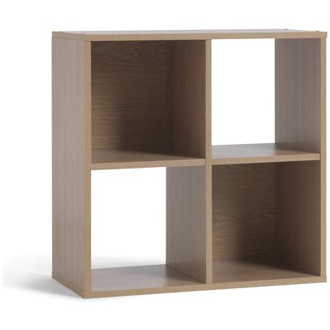 Habitat Squares 4 Cube Storage Unit Oak Effect By Argos