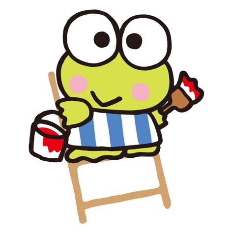 Kerropi Green Anime Character Frog Png