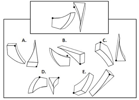 955 Test Practice Spatial Reasoning Rotated Shapes Flashcards Quizlet