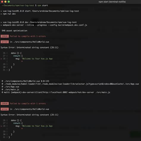 Remove Double Console Messages · Issue 1064 · Vuejs Templateswebpack · Github