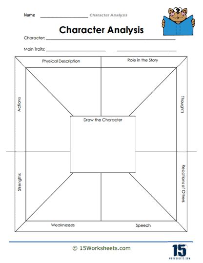 Character Analysis Worksheets 15