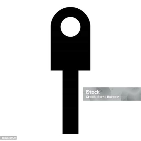 케이블 러그 전기 접점 및 와이어 클럽 커넥터 볼트 연결 압착 터미널 아이콘 블랙 컬러 벡터 일러스트 레이 션 이미지 플랫