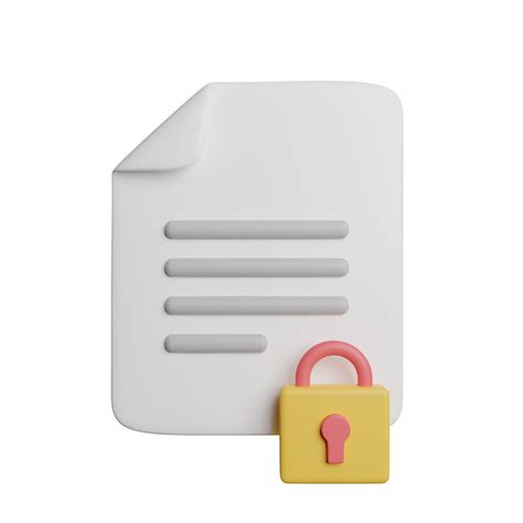 Locked File Document PNG