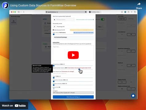 formwise toolsummary