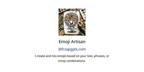 Emoji Artisan Gpts Features And Functions Examples And Prompts Gpt Store