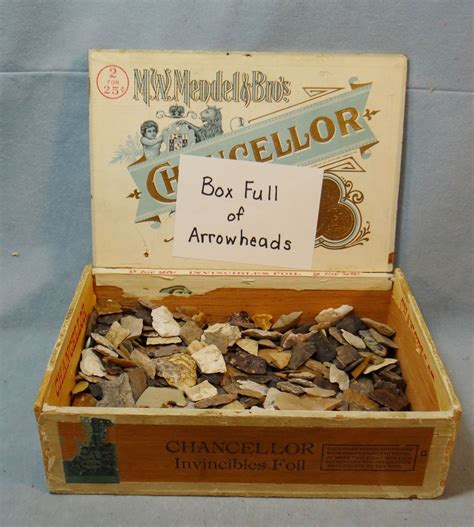 2 Boxes Assorted Broken Arrowheads