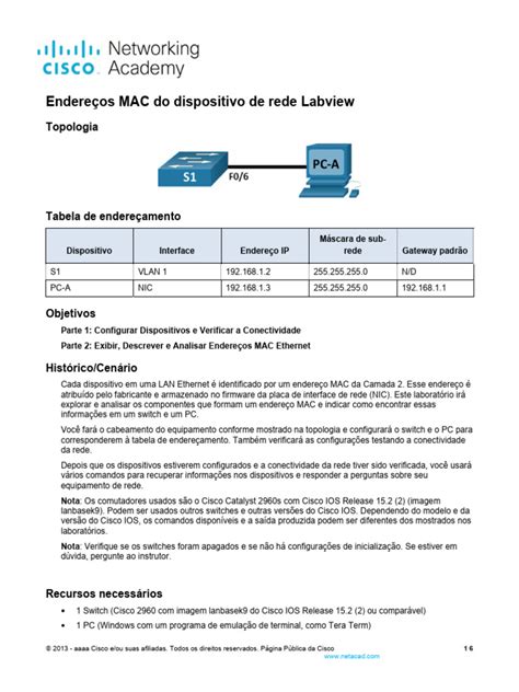 727 Lab View Network Device Mac Addresses Pt Br Download Grátis Pdf Comutador De Rede
