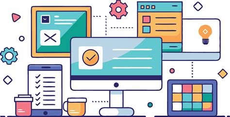 UI UX Interface Elements And Browser Windows Web Design Software Development Or App Design