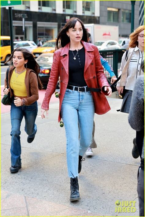 Full Sized Photo Of Dakota Johnson Madame Web Set Photos With Sydney