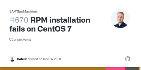 RPM Installation Fails On CentOS 7 Issue 670 SAP SapMachine GitHub