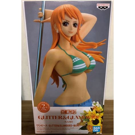 Fgs 正版 金證 航海王 海賊王 One Piece Gandg 娜美 Nami 天候棒 原創 B版 白盒 美女公仔 蝦皮購物