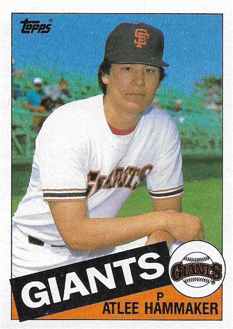 1985 Topps 674 Atlee Hammaker