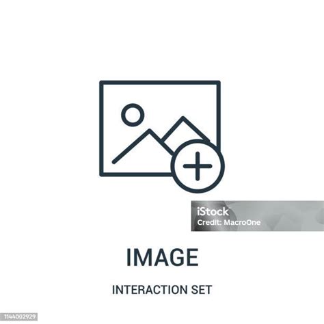 상호 작용 집합 컬렉션의 이미지 아이콘 벡터입니다 얇은 선 이미지 개요 아이콘 벡터 일러스트 레이 션입니다 날씬한에 대한 스톡 벡터 아트 및 기타 이미지 Istock