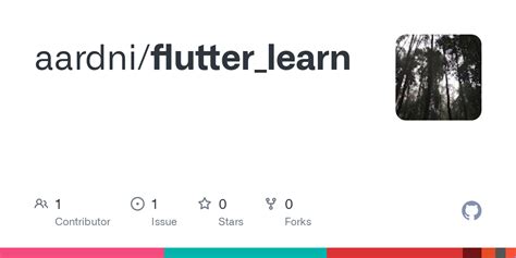 Github Aardniflutterlearn