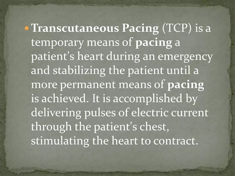 Transcutaneous Pacing Pptx