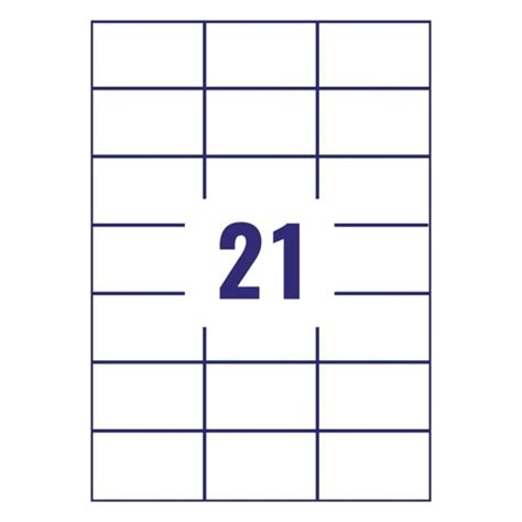 Buy Avery Ultragrip Multipurpose Labels 70x423mm 21 Per Sheet White