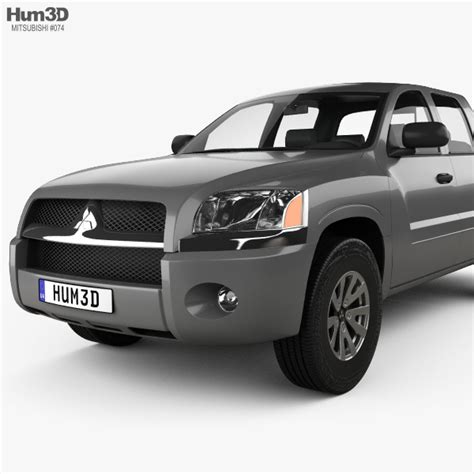 Mitsubishi Raider Double Cab 2009 3d Model Download Pickup On