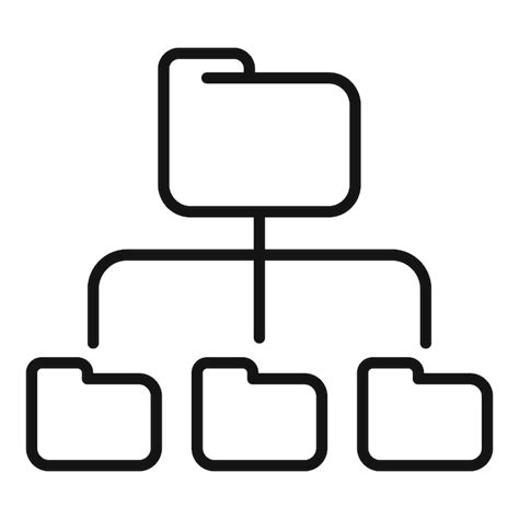 Premium Vector Data Folder Scheme Icon Outline Vector Manage Content Filter