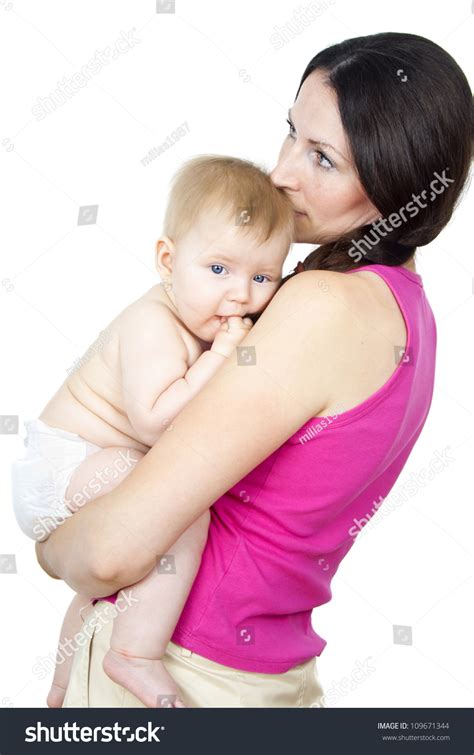 Beautiful Naked Mother Holding Baby Her Stock Photo Shutterstock