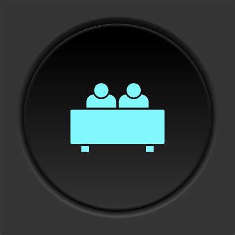 Round Button Icon Interview Users Button Banner Round Badge Interface For Application