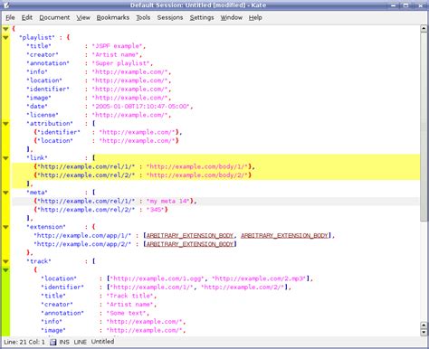 Hartwork Blog JSON Highlighter For Kate