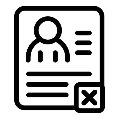 Delete User Profile Icon Outline Style 15899740 Vector Art At Vecteezy