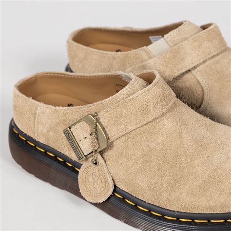 Dr Martens Isham Desert Oasis Suede Mules Parchment 30619289