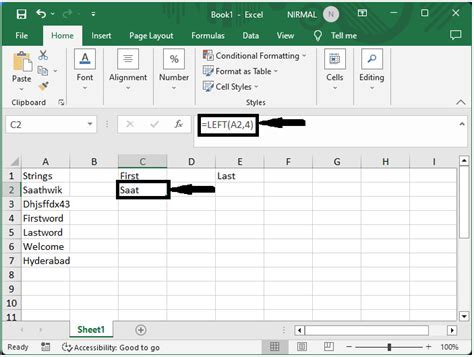 How To Extract First Or Last N Characters From String In Excel