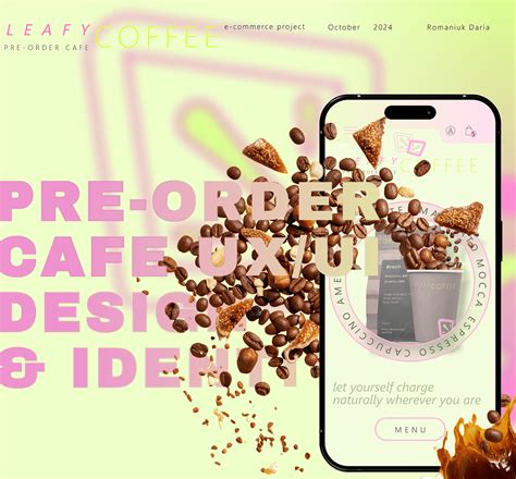 Pre Order Cafe Leafy Coffee Uxui Design E Commerce Behance