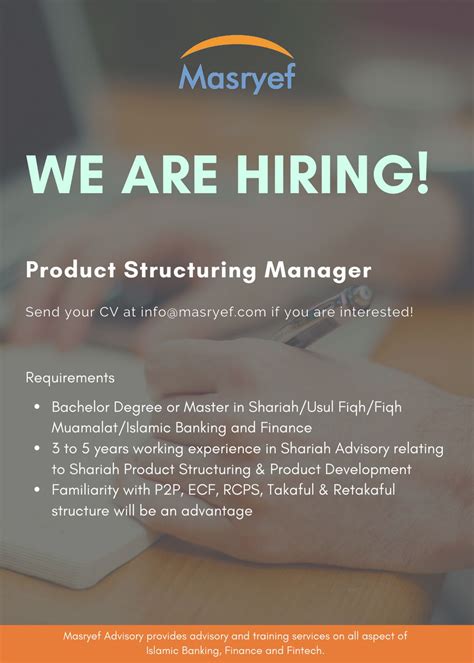 Masryef Group On Linkedin Vacancy Opportunity Executive Manager