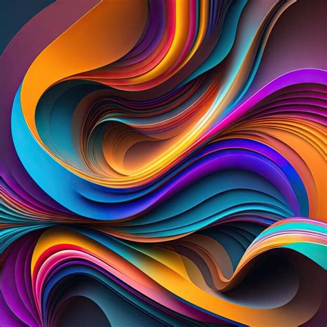 Premium Photo Abstract Flow Background Generative Ai