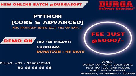 python online training durgasoft youtube