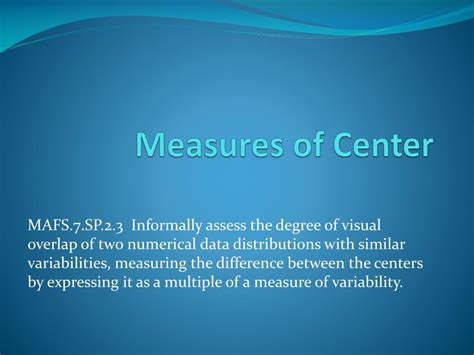 PPT Measures Of Center PowerPoint Presentation Free Download ID 2251047