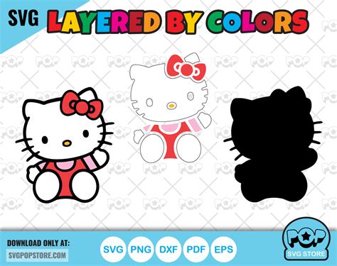 Hello Kitty Clipart Bundle Hello Kitty Svg Cut Files For Cricut Sil