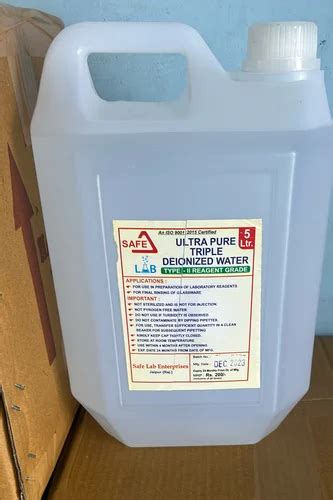 Triple Deionized Water Reagent Grade At ₹ 80 Litre In Jaipur Id