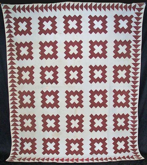 Antique Chimney Sweep Patchwork Quilt With Wild Goose Chase Border Circa 1850 Etsy