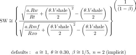 Geoloil Water Saturation Equations Archie Simandoux Indonesia Fertl And Sw Ratio