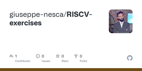 GitHub Giuseppe Nesca RISCV Exercises