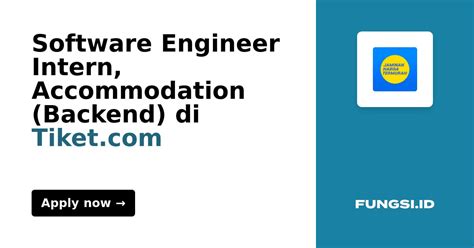 Software Engineer Intern Accommodation Backend Di Fungsiid