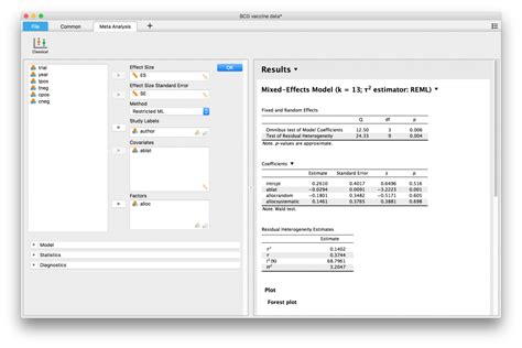 Meta Analysis In Jasp Jasp Free And User Friendly Statistical Software