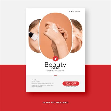 Premium Psd Skin Care Flyer