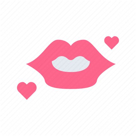 Valentine Heart Love Kiss Lips Icon Download On Iconfinder