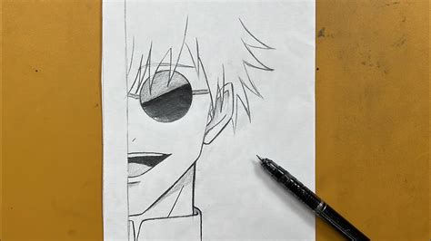 رسم انمي سهل تعلم رسم غوجو خطوة بخطوة Youtube